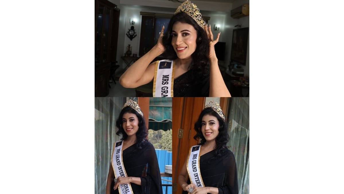 Payel Chatterjee won the title of First Runner Up 2024 At Mrs Grand International Beauty Pageant ...