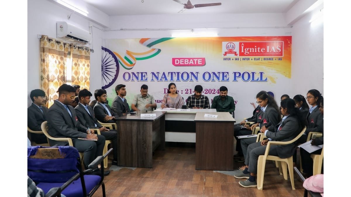 Ignite IAS Academy Hosts Debate the Pros and Cons of One Nation, One ...