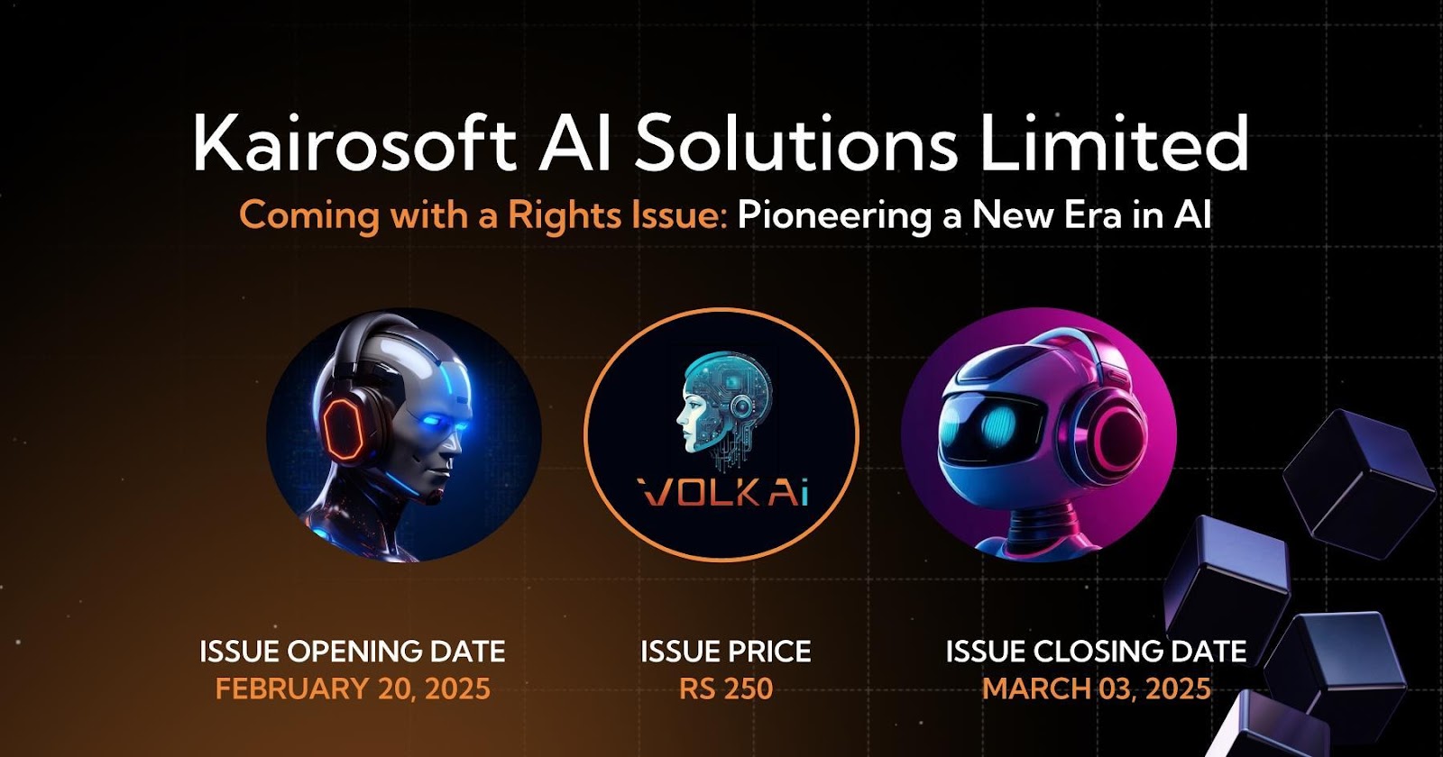 Kairosoft AI Solutions Limited: Pioneering a New Era in AI with Volkai coming with Right Issue ...
